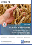 Master Biologie Agrosciences, Ecoproduction, Biotechnologies Végétales et Biovalorisation ...